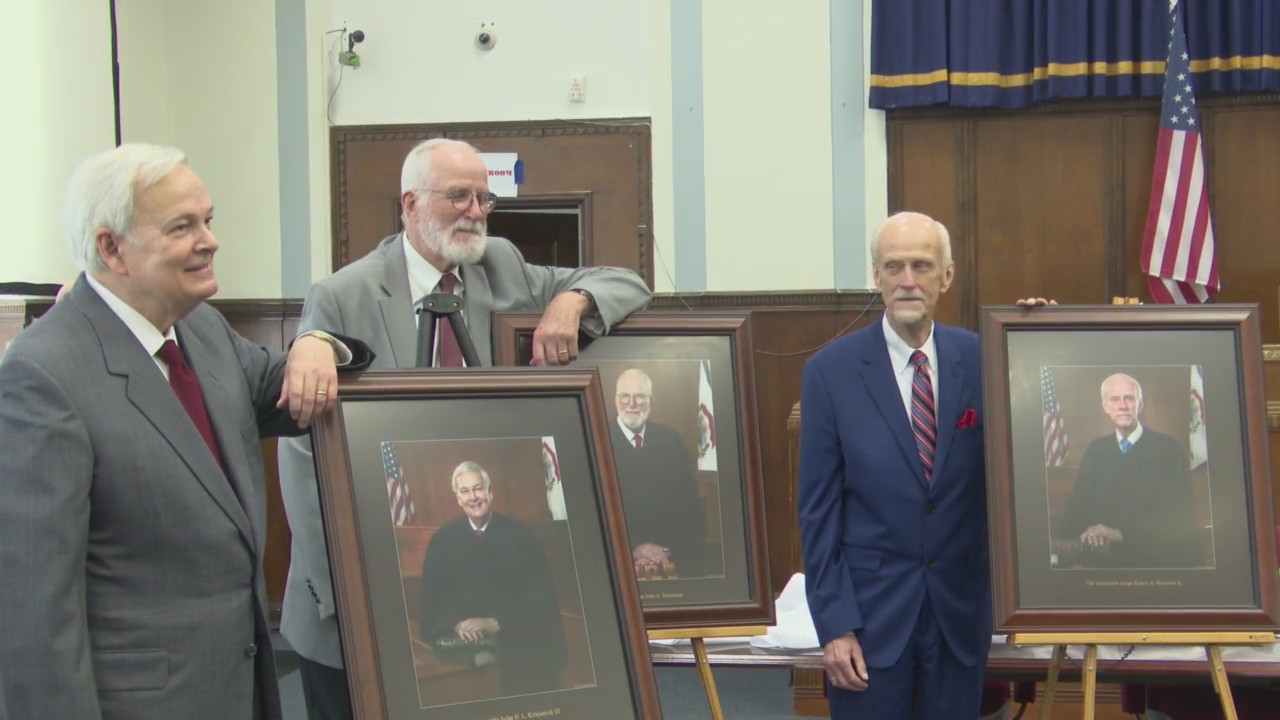 Retired Raleigh County judges honored with portraits – WVNS