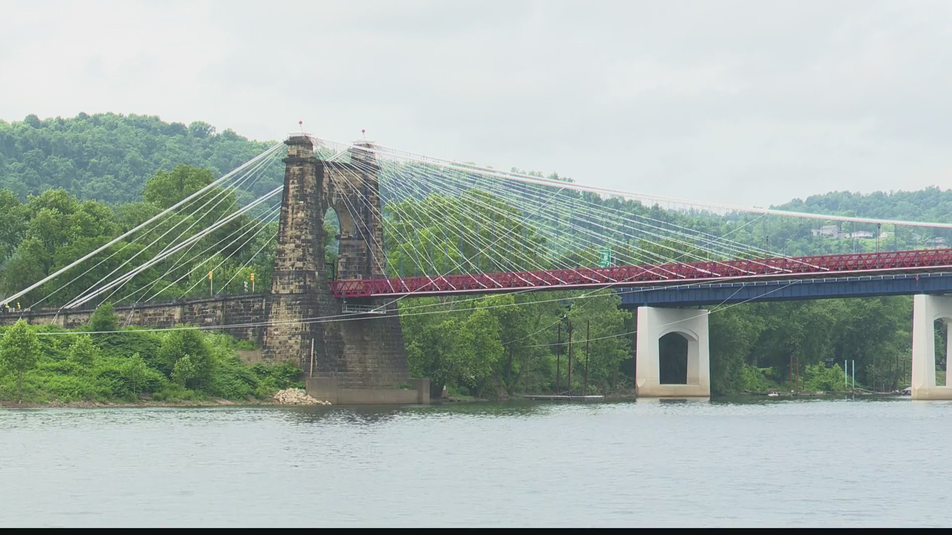 Wheeling Suspension Bridge under routine inspection – WTRF