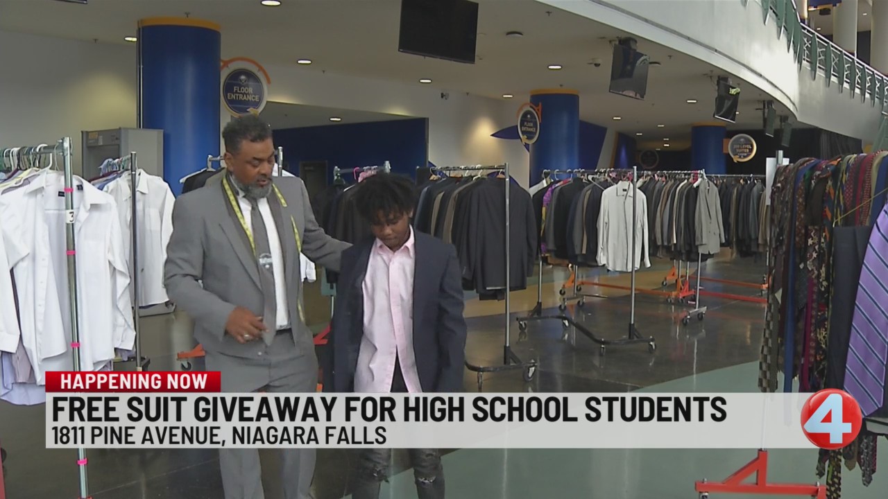 St. Brian Clothiers hosts free suit giveaway for Niagara Falls high ...