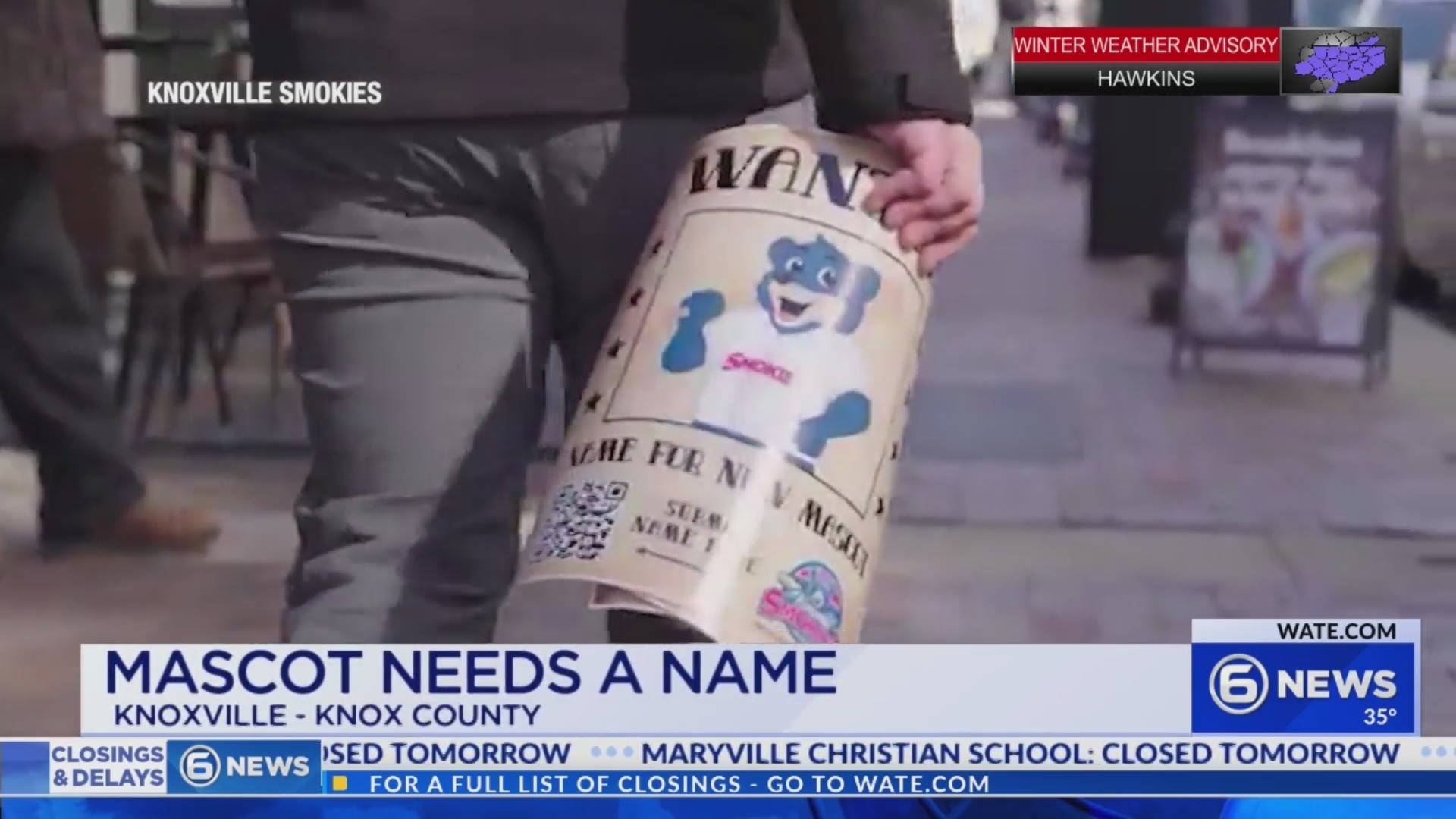 New Knoxville Smokies mascot ‘wants a name’ ahead of team move – WATE 6 ...