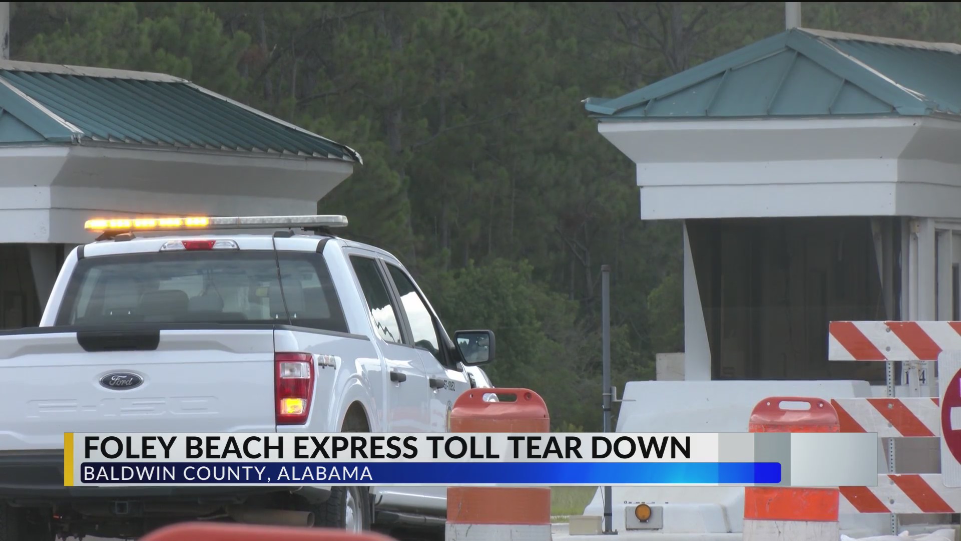 Residents excited for Foley Beach Express toll Plaza demolition – WKRG ...