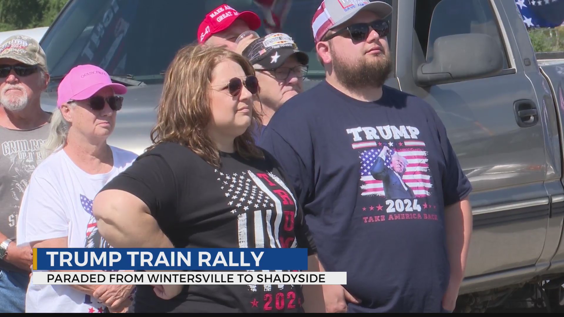 Trump Train rally stretches from Wintersville to Shadyside – WTRF