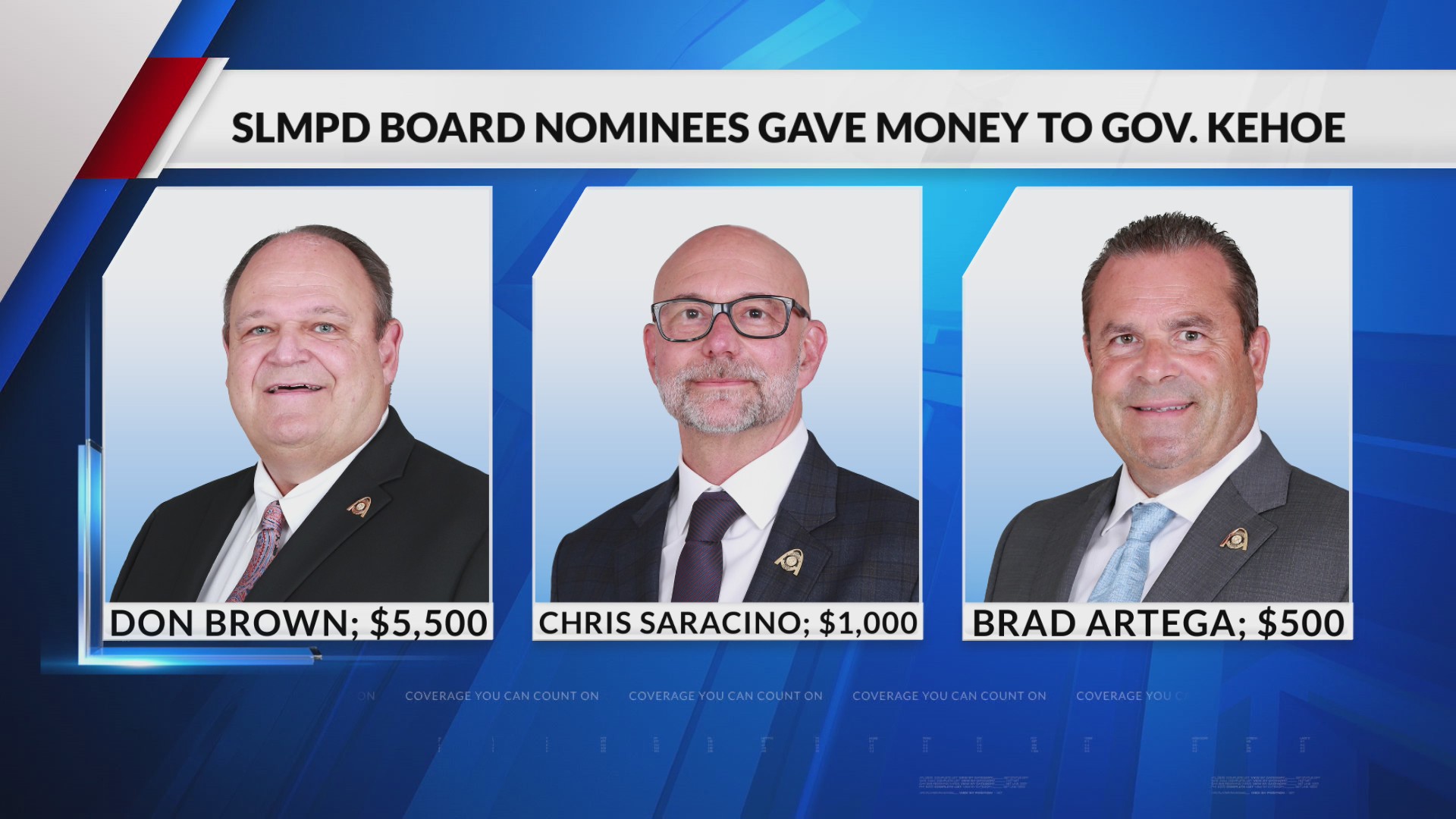 3 members of SLMPD board nominees donated funds to Gov. Kehoe – FOX 2