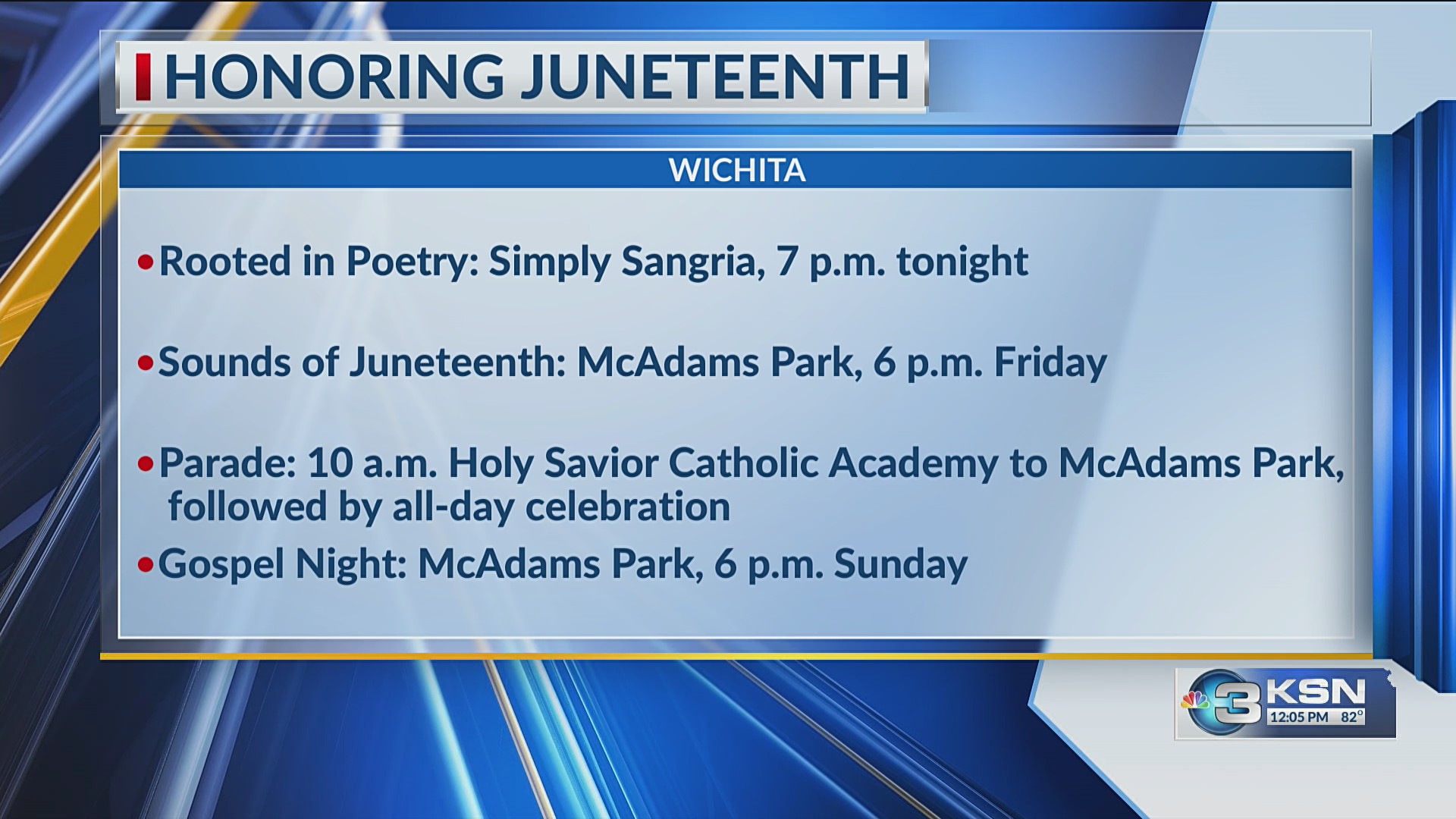 Wichita events honoring Juneteenth – KSN-TV