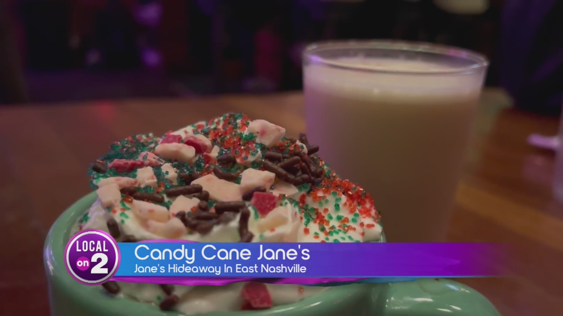 Candy Cane Jane’s Christmas-Themed Cocktail Bar – WKRN News 2