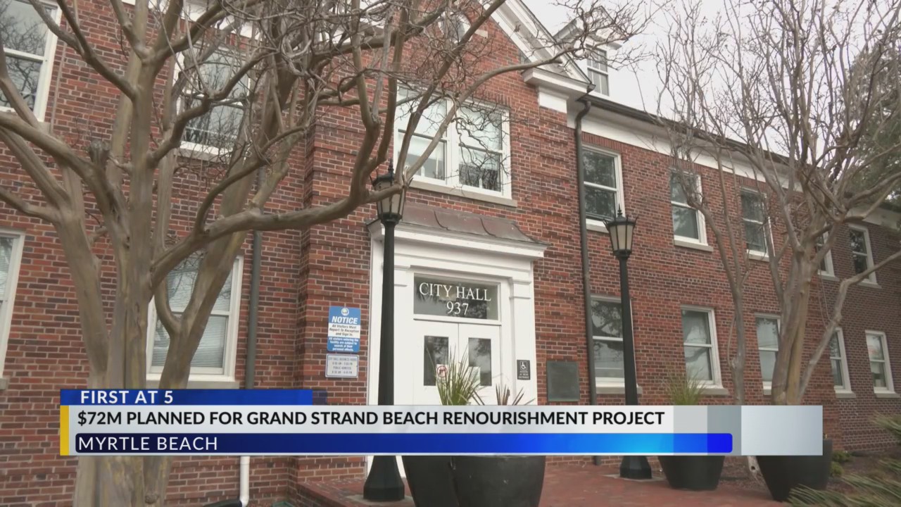 Grand Strand beaches to be renourished through $72 million project – WBTW