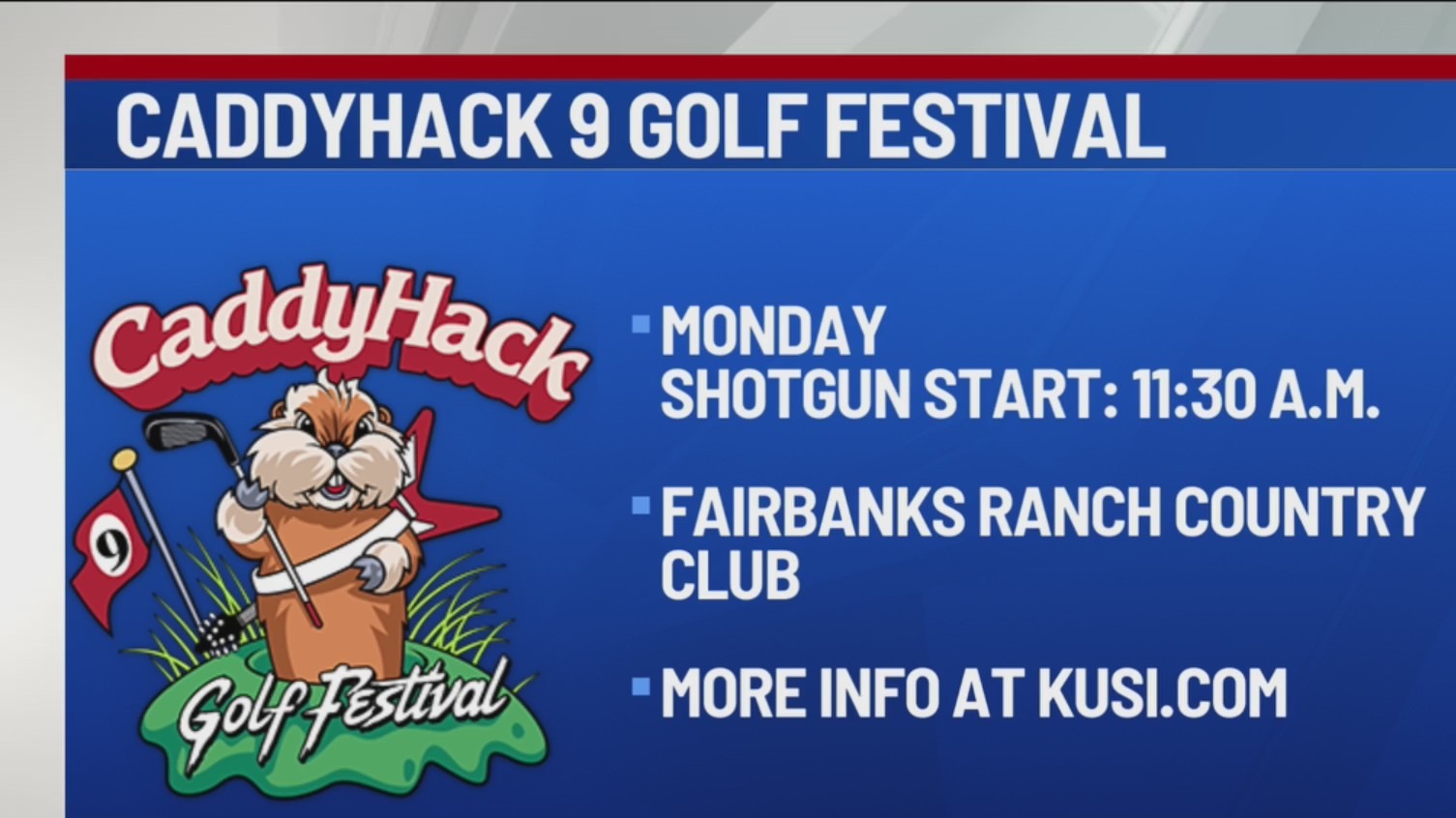 CaddyHack Golf Festival benefits Boys to Men Mentoring – FOX 5 San Diego & KUSI News