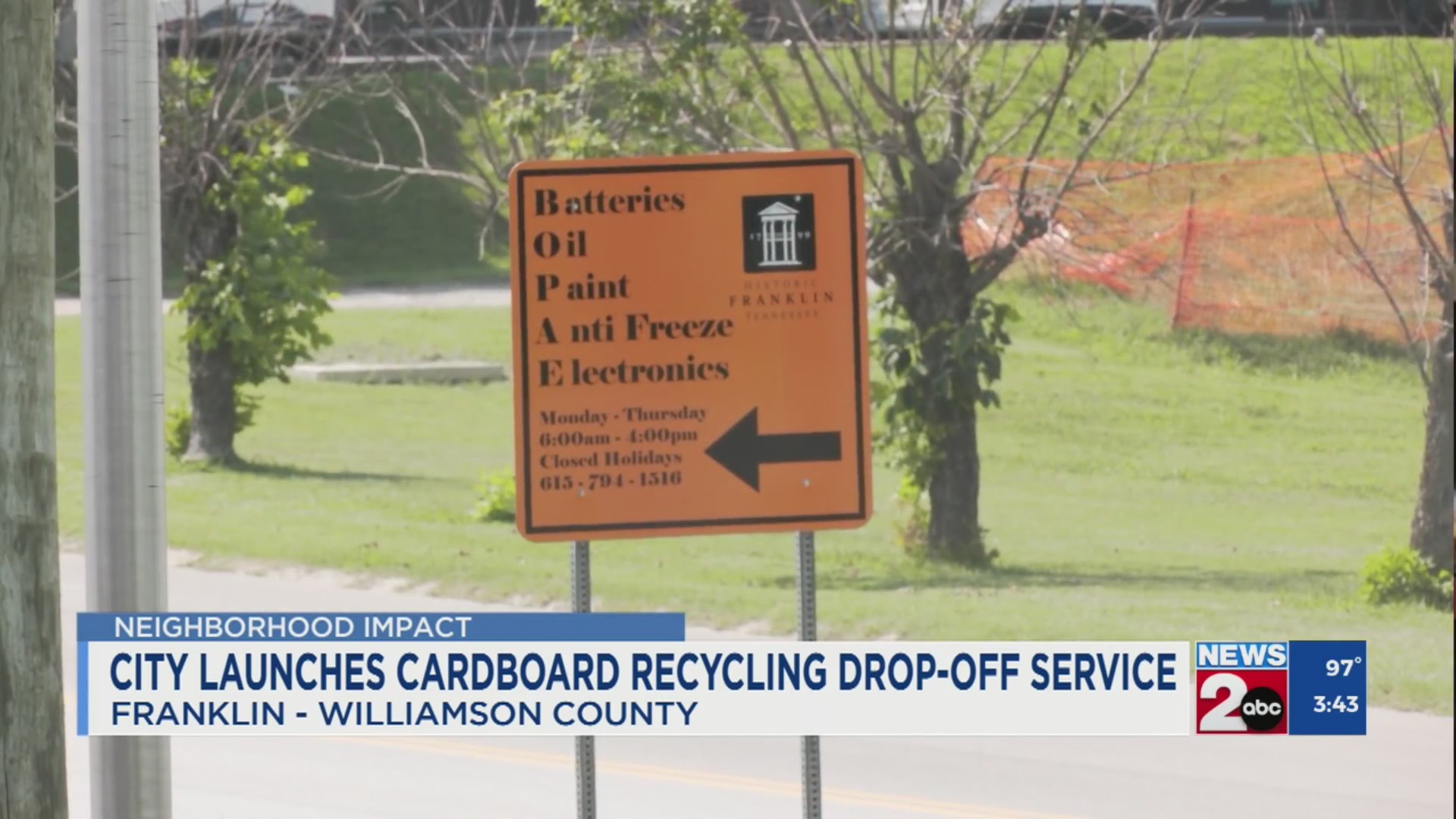 Franklin launches cardboard recycling drop-off service – WKRN News 2