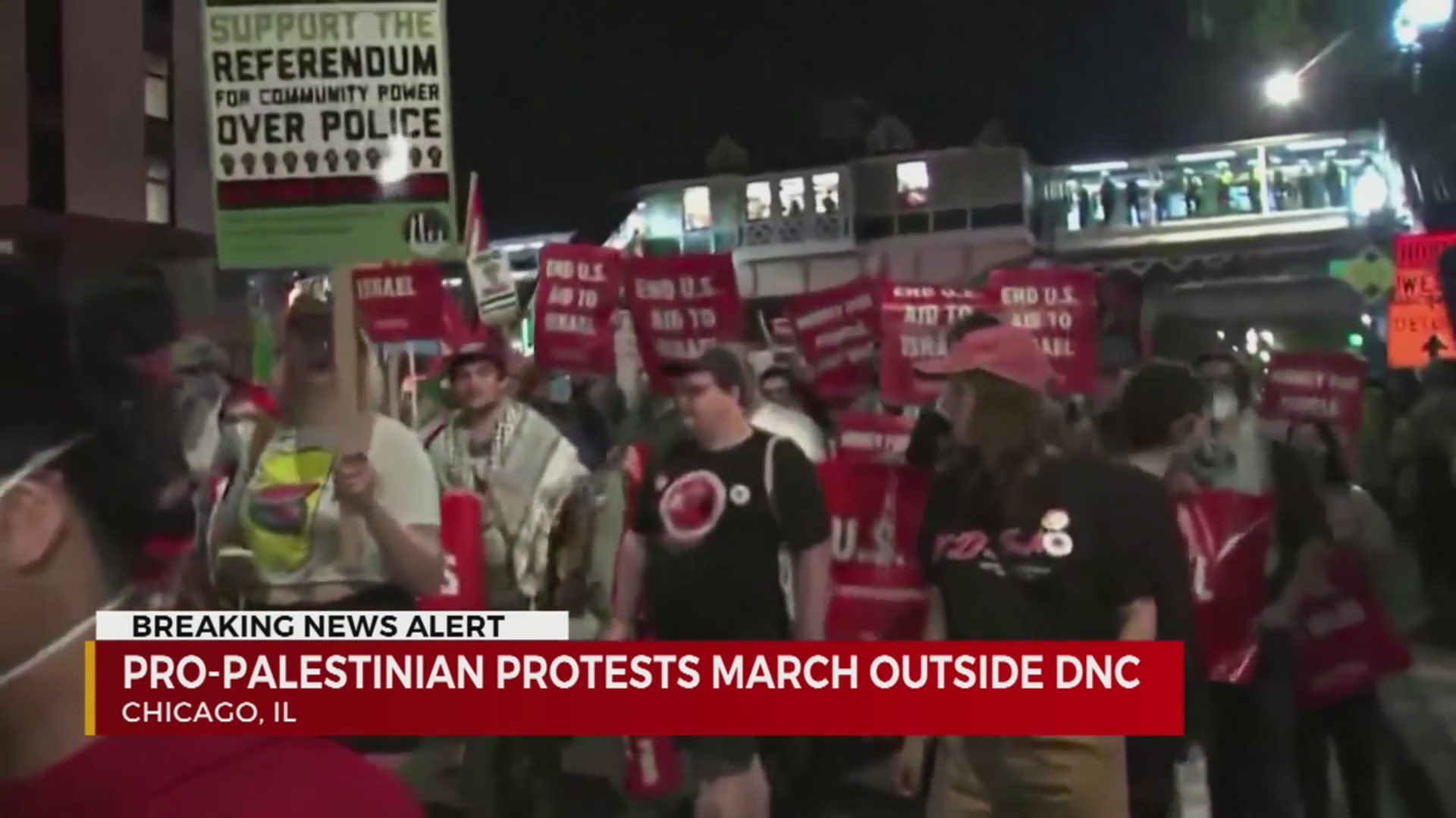Protesters march outside the DNC – WKRN News 2
