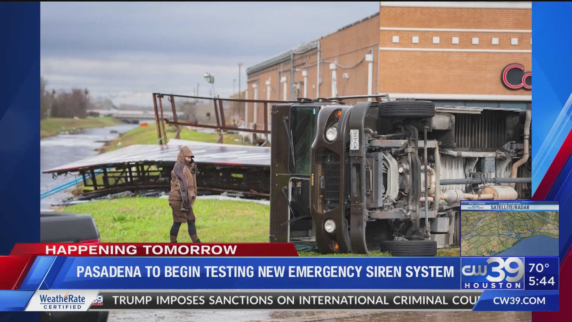 City of Pasadena testing emergency sirens in response to past EF-3 ...
