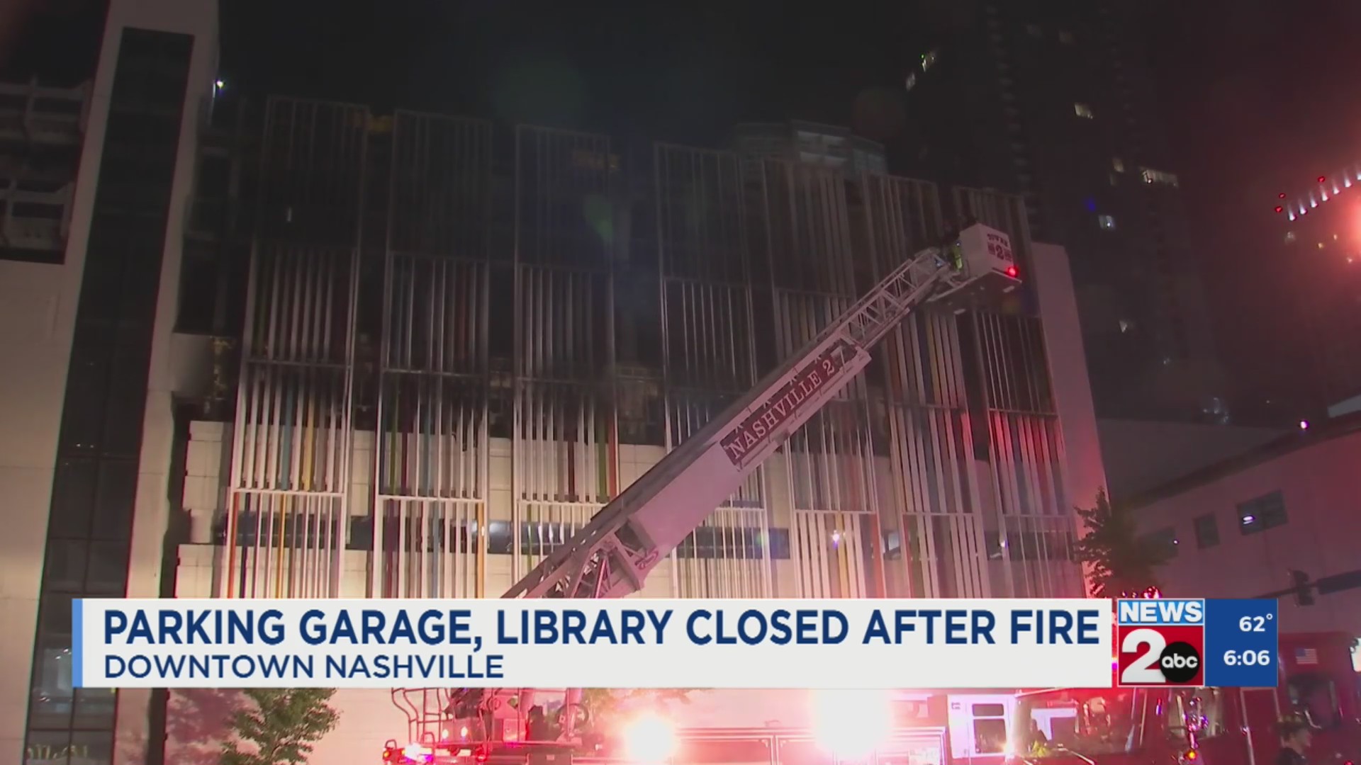 Library, parking garage closed after fire – WKRN News 2