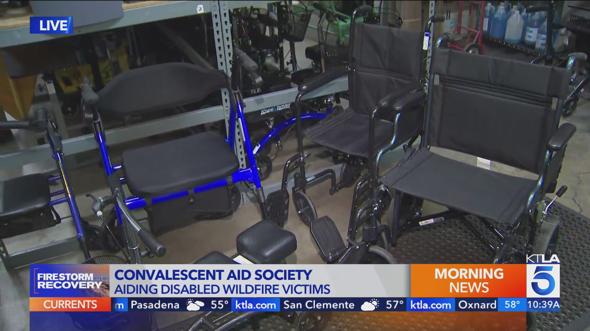 Wildfire Disaster Relief: Convalescent Aid Society – KTLA