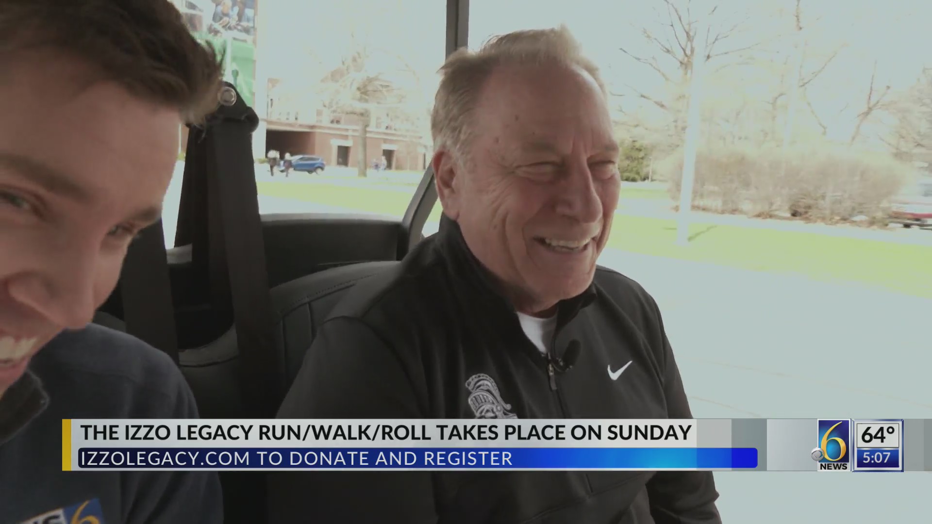 Tom Izzo takes 6 Sports on a tour of the Izzo Run/Walk/Roll 5k Race ...