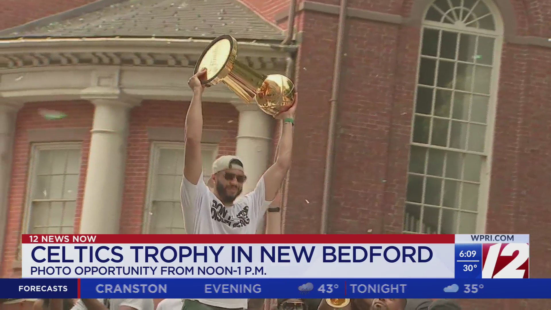 Celtics NBA Championship trophy on display in New Bedford – WPRI.com