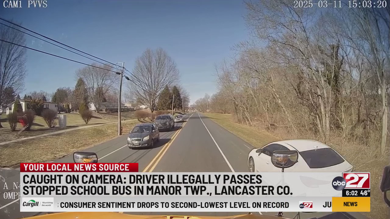 Caught On Camera: Driver illegally passes stopped school bus in ...