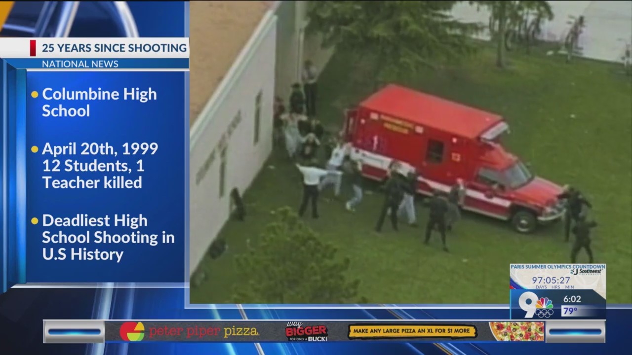 12 students and teacher killed in Columbine school shooting remembered at 25th anniversary vigil ...