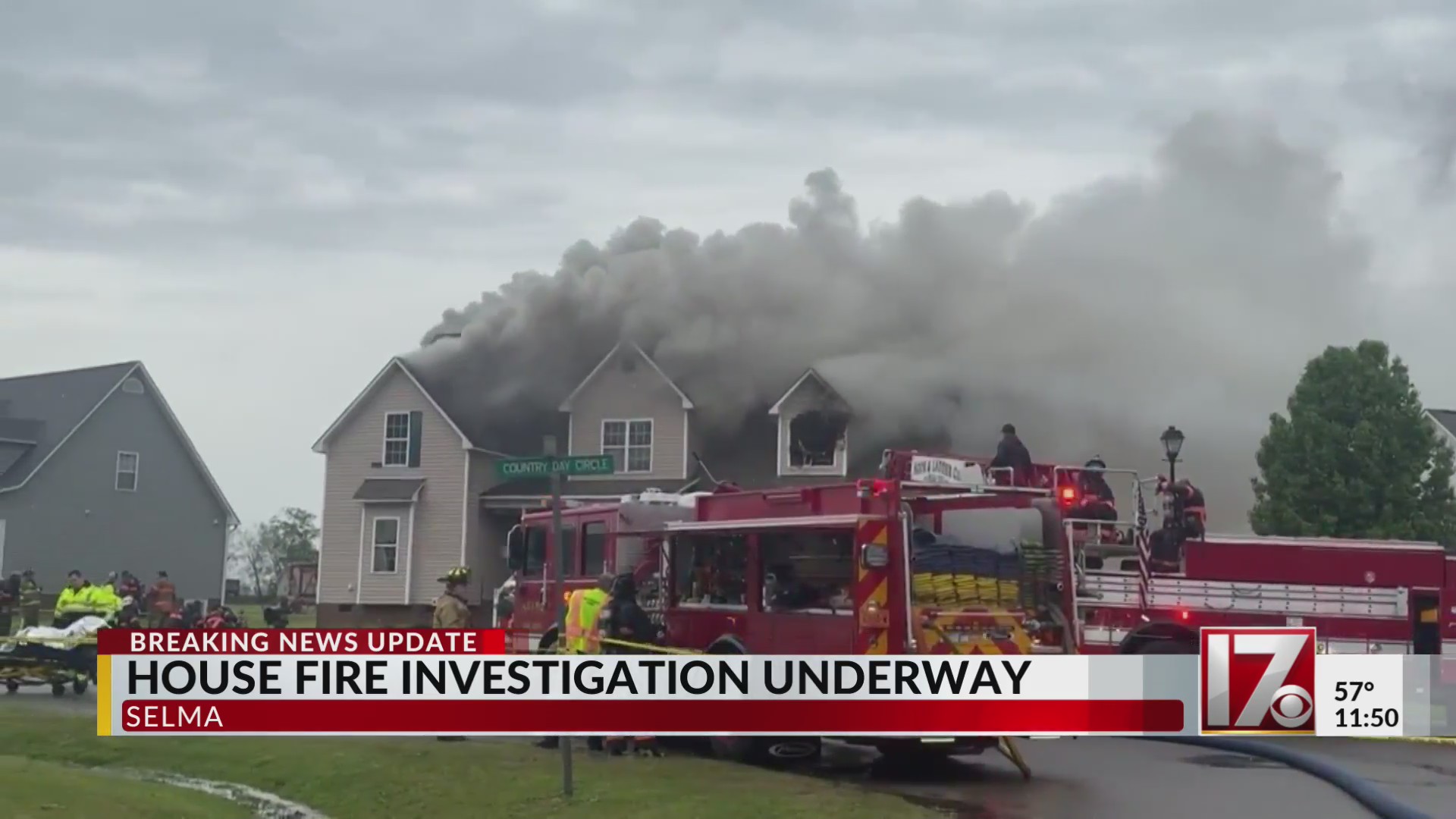 Selma home catches fire, investigation underway – CBS17.com