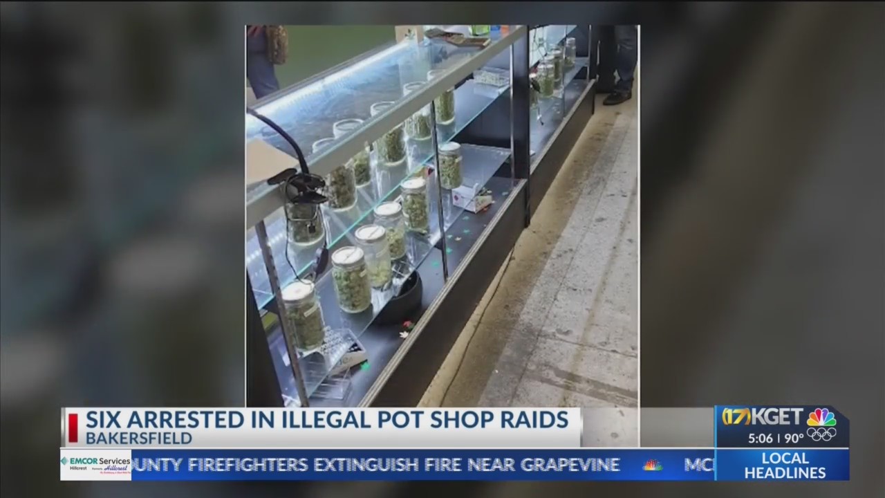Bakersfield PD arrests 6 during dispensary raids, marijuana and cash ...