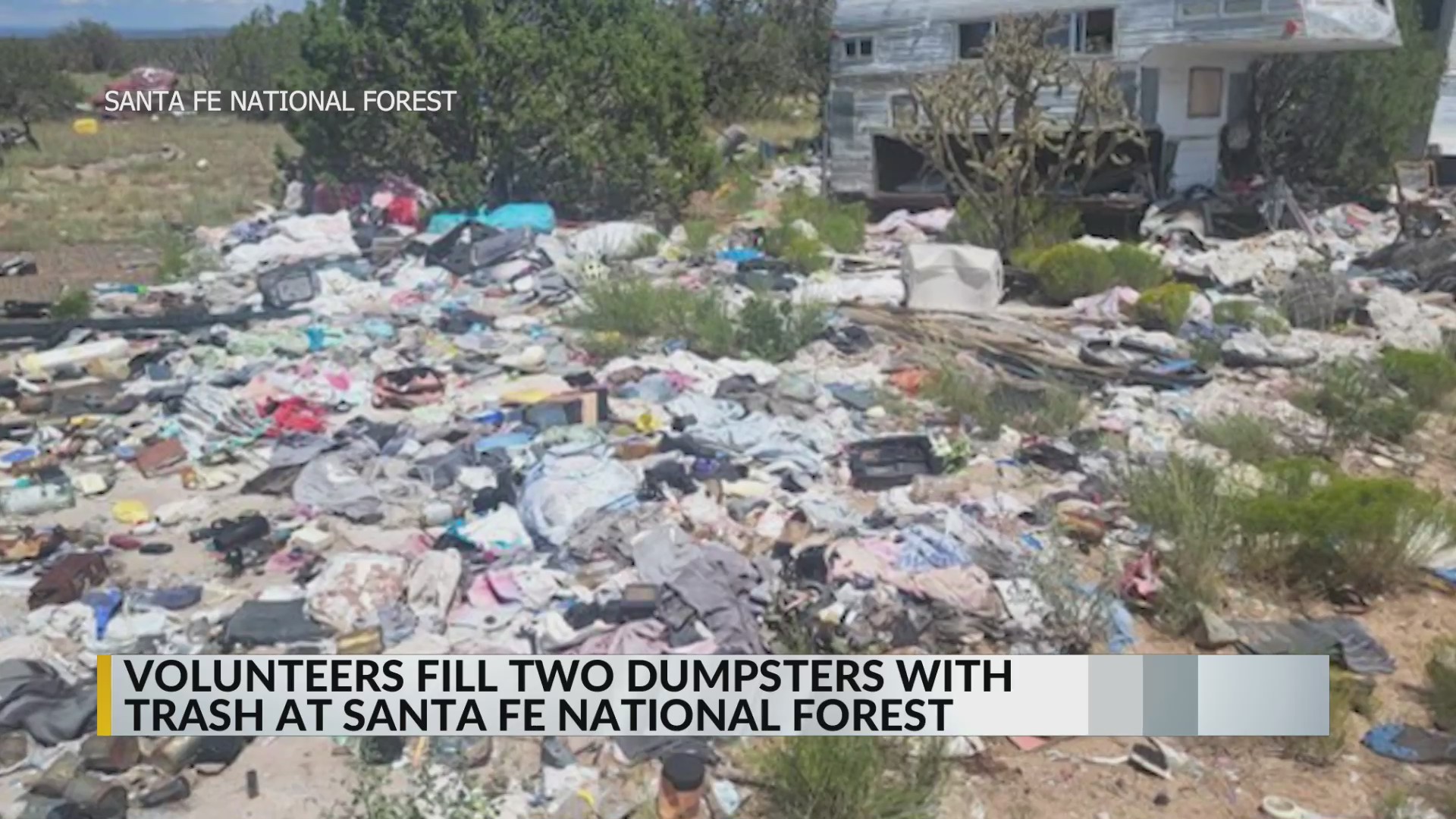 Volunteers fill two dumpsters with trash from Santa Fe National Forest ...