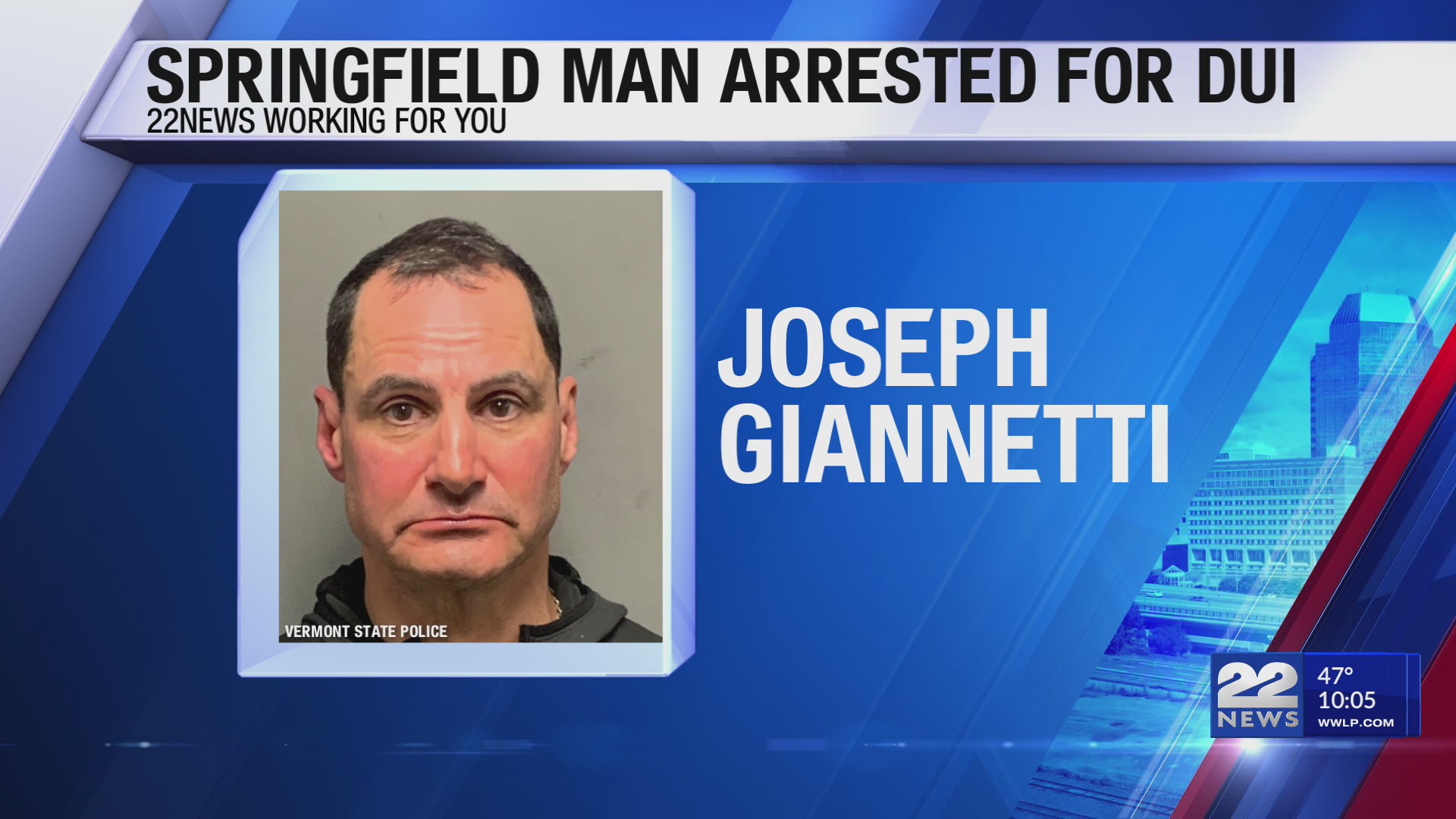 Springfield man charged for DUI following crash in Vermont – WWLP