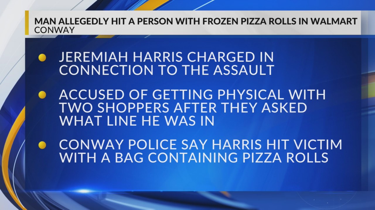 Conway man allegedly hit person with frozen pizza rolls in Walmart ...