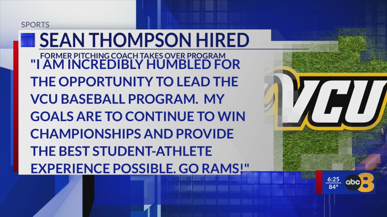 VCU promotes Sean Thompson to head baseball coach – WRIC ABC 8News