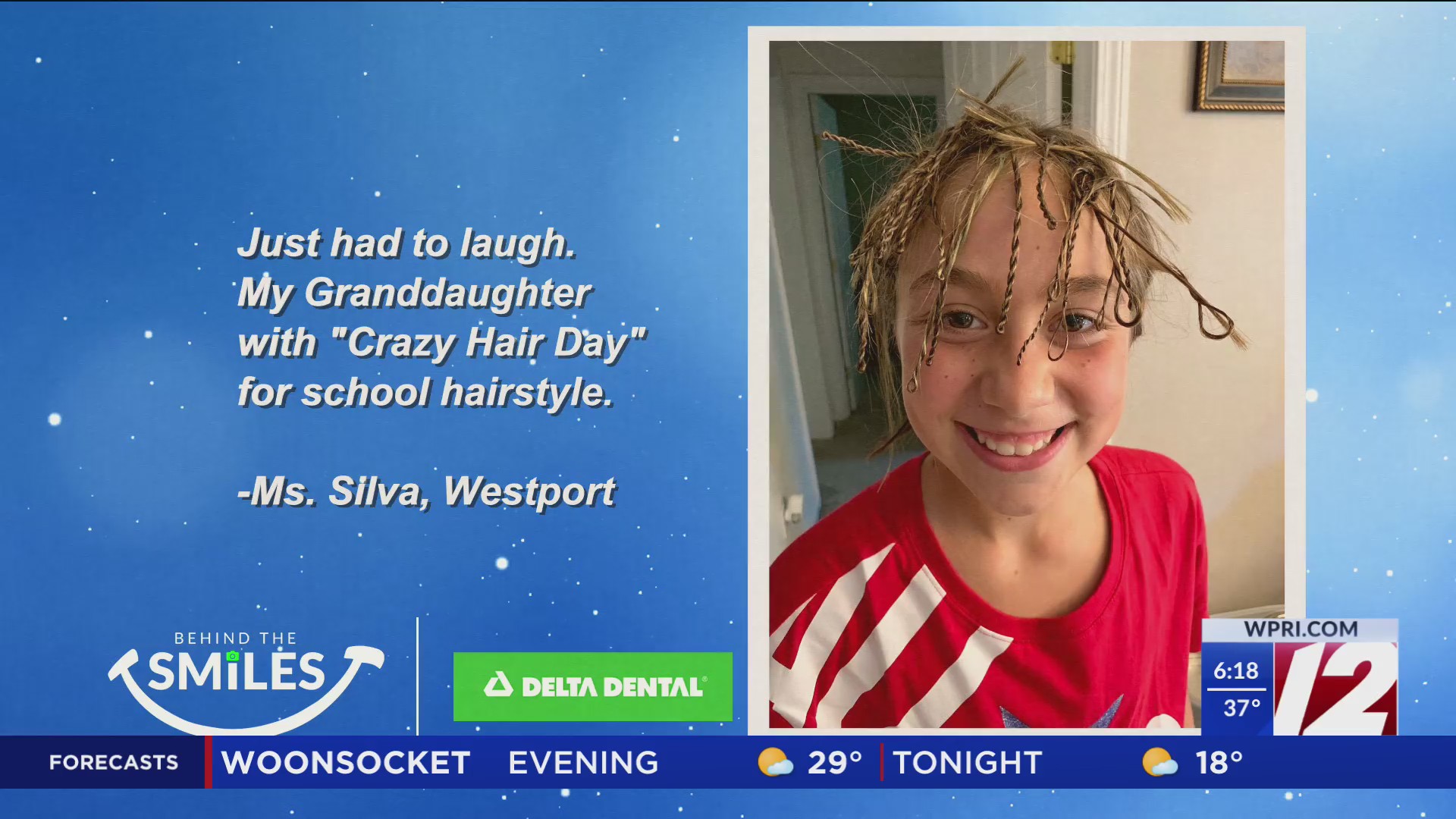 Behind the Smiles Photo for 2/7/25 from Ms Silva of Westport – WPRI.com