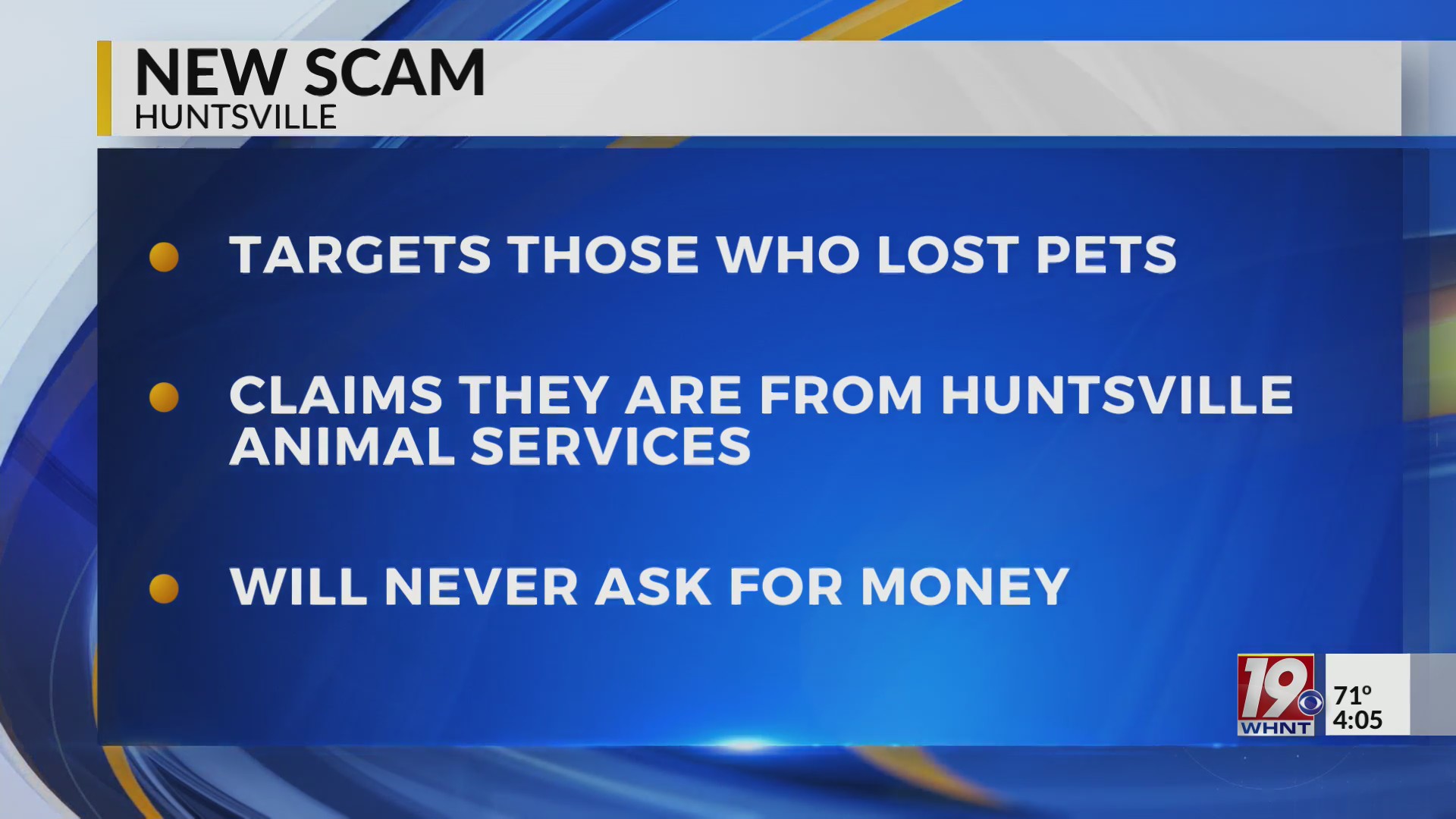 New Scam | November 12, 2024 | News 19 at 4 p.m. – WHNT.com