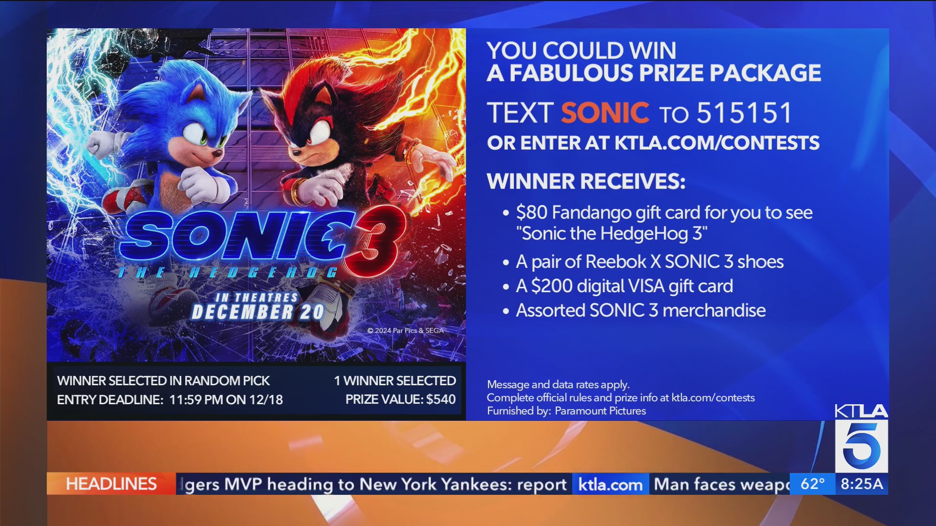 Sonic and friends are giving you a chance to see ‘Sonic the Hedgehog 3 ...