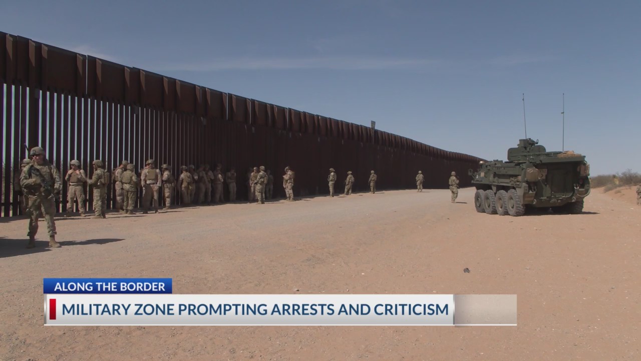 Military zone prompting arrests, criticism – KTSM 9 News