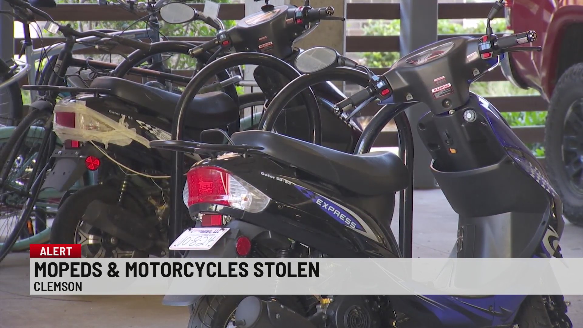 Clemson police warn of string of moped thefts – WSPA 7NEWS
