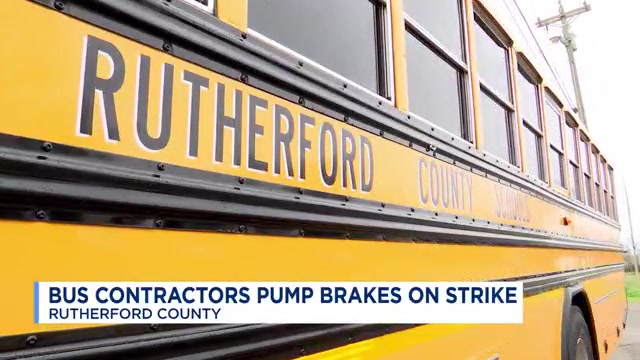 Some Rutherford County bus contractors pump brakes on strike – WKRN News 2