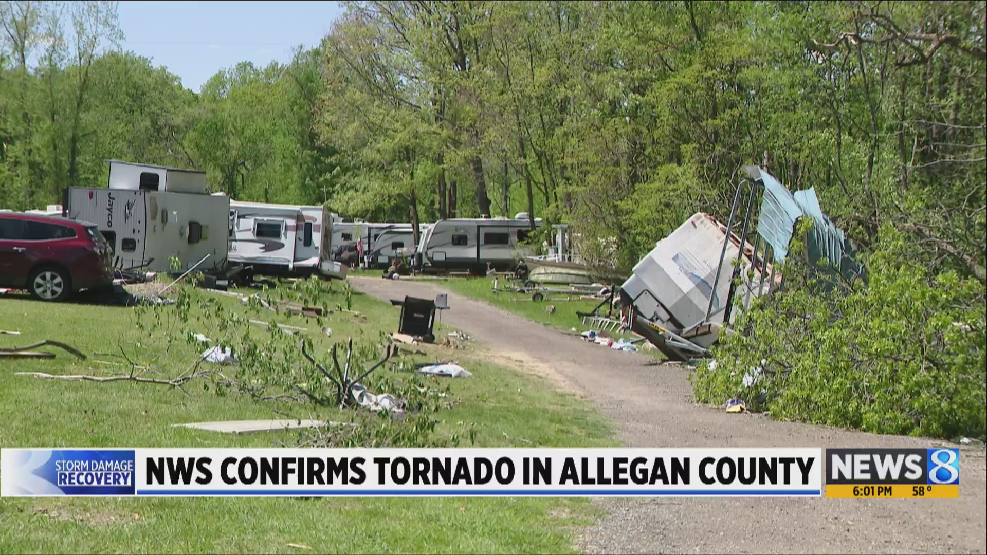 NWS confirms two tornadoes in Allegan County – WOODTV.com