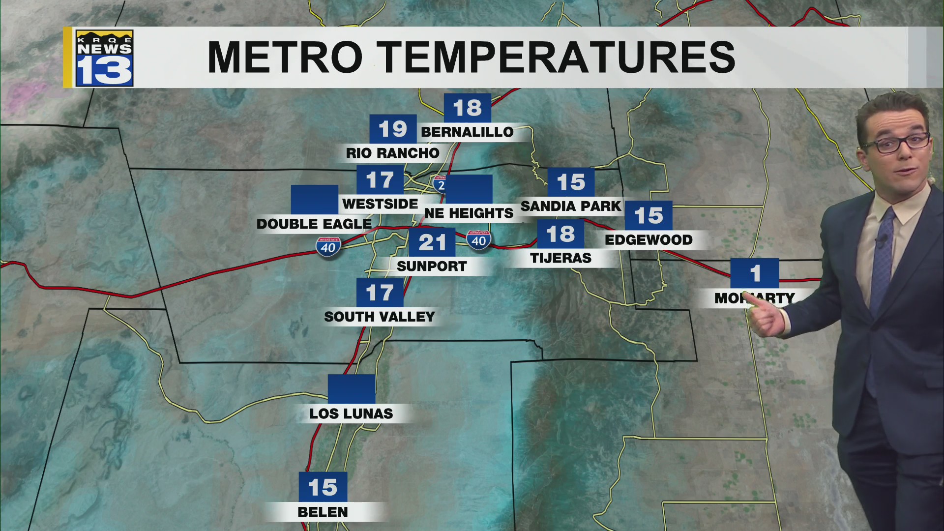 Temperature rollercoaster & windier eventually – KRQE NEWS 13 ...