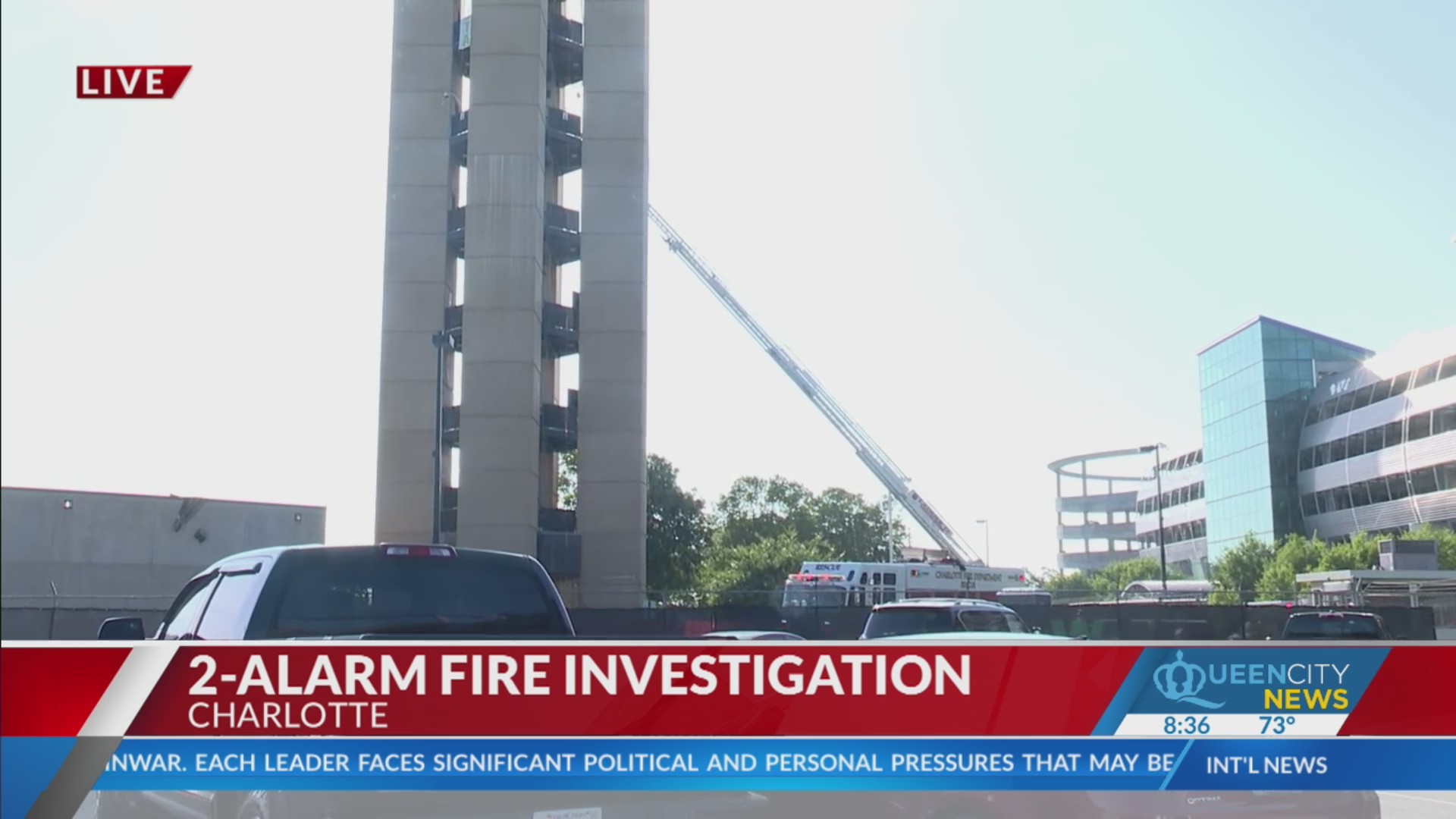 Crews respond to fire at Charlotte Airport’s old control tower – WAVY.com