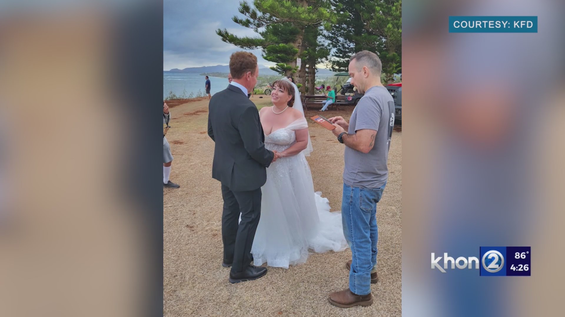 ‘Til death do us part: Couple gets married during tsunami warning – KHON2