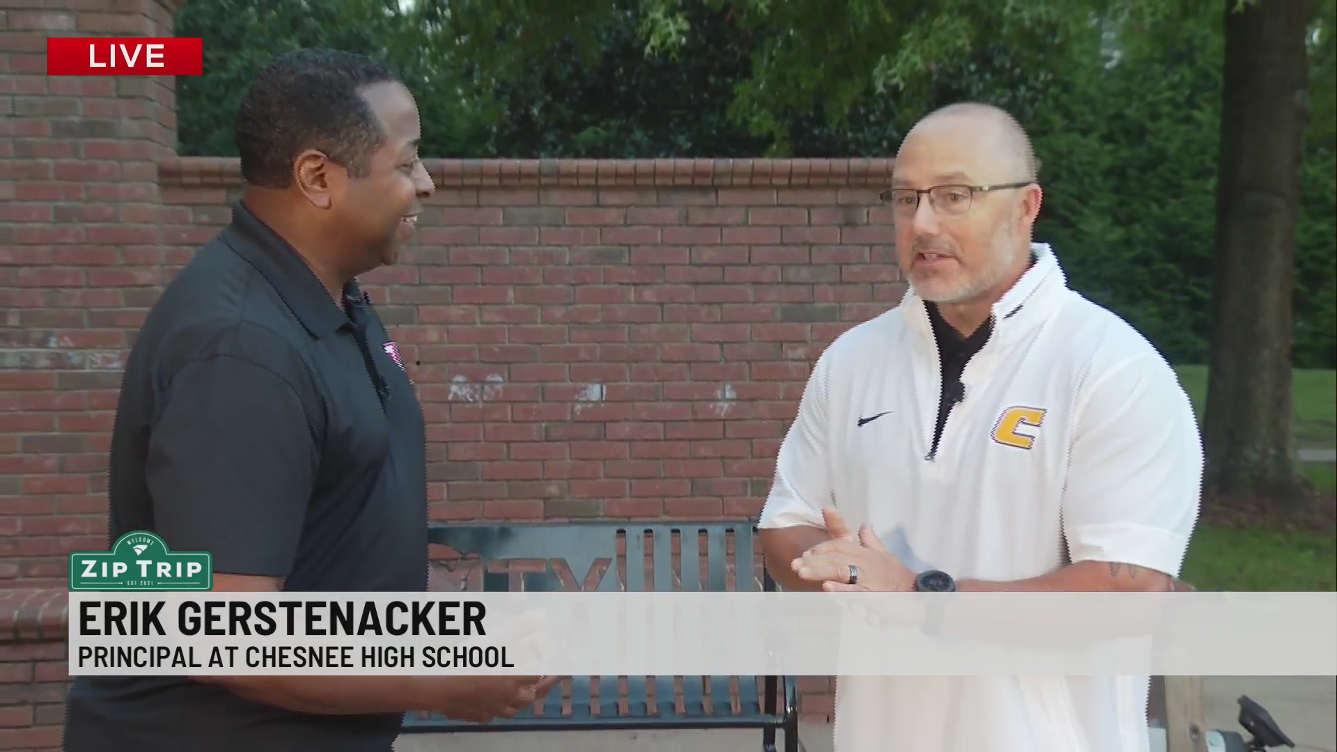 Zip Trip Chesnee: Chesnee High School Principal Erik Gerstenacker ...