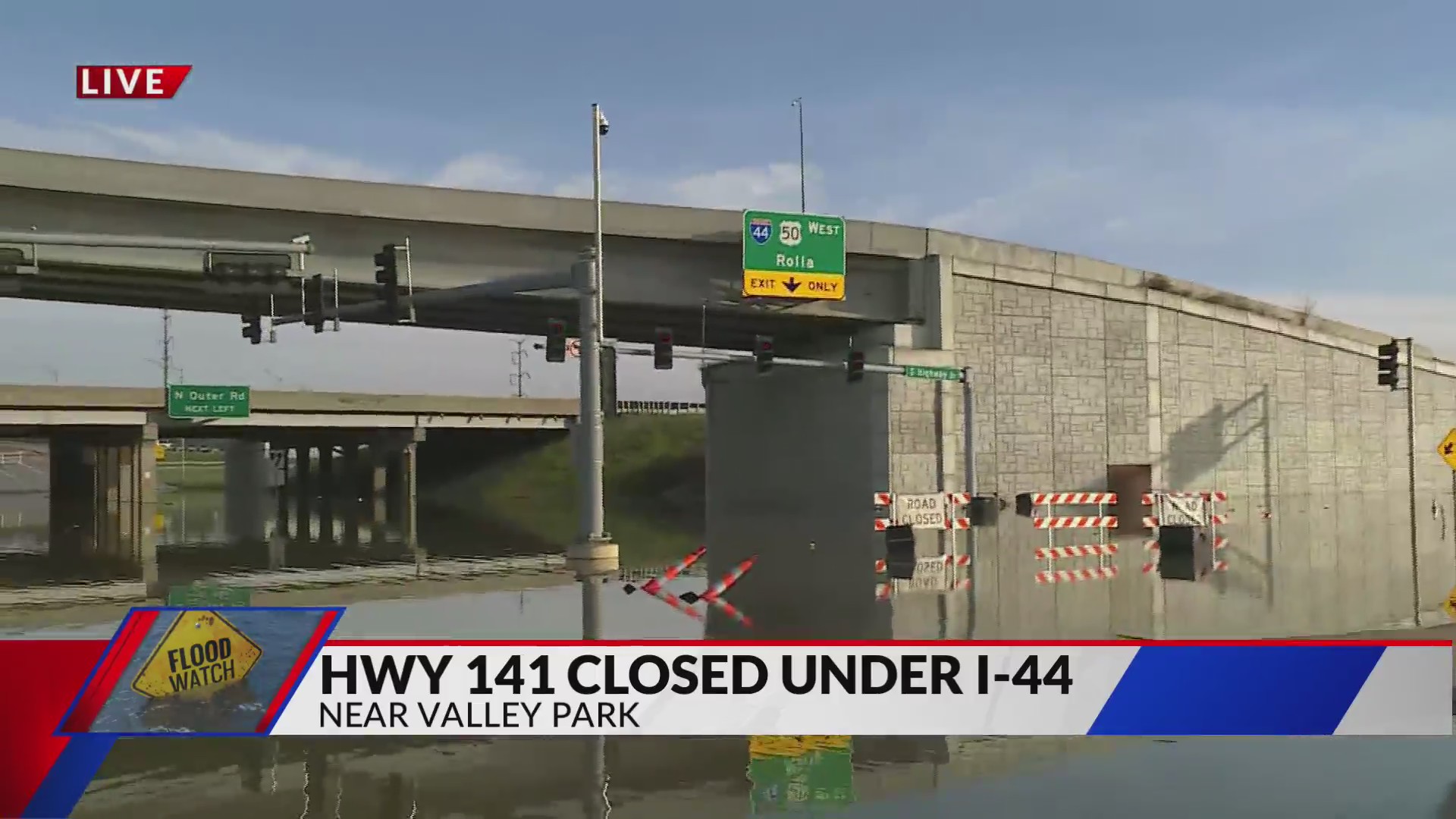 Route 141 in Valley Park closed due to flooding – FOX 2