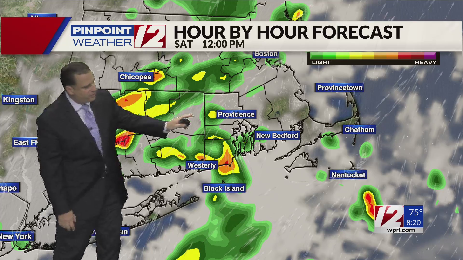 WPRI 12 Weather Forecast for 7/12/24: Shower/T’storm Today; Flood Watch ...