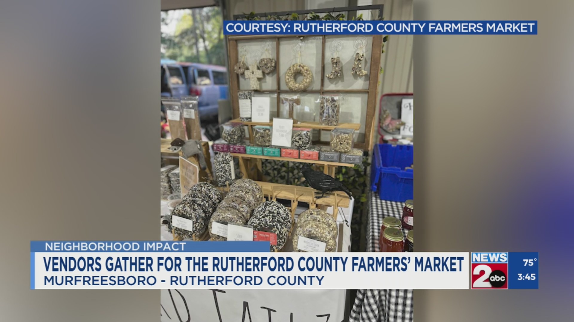Vendors gather for the Rutherford County Farmers’ Market – WKRN News 2