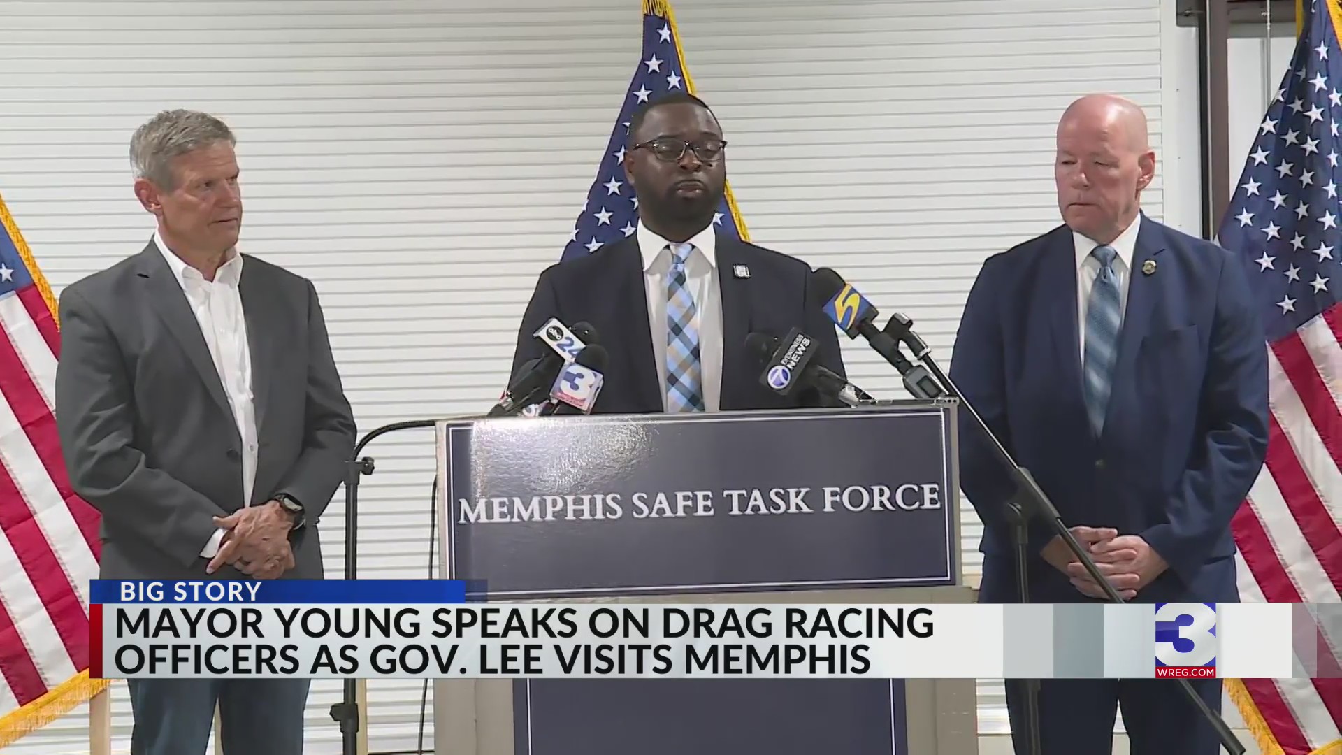 Memphis Mayor speaks on drag racing officers as Gov. Lee visits Memphis ...