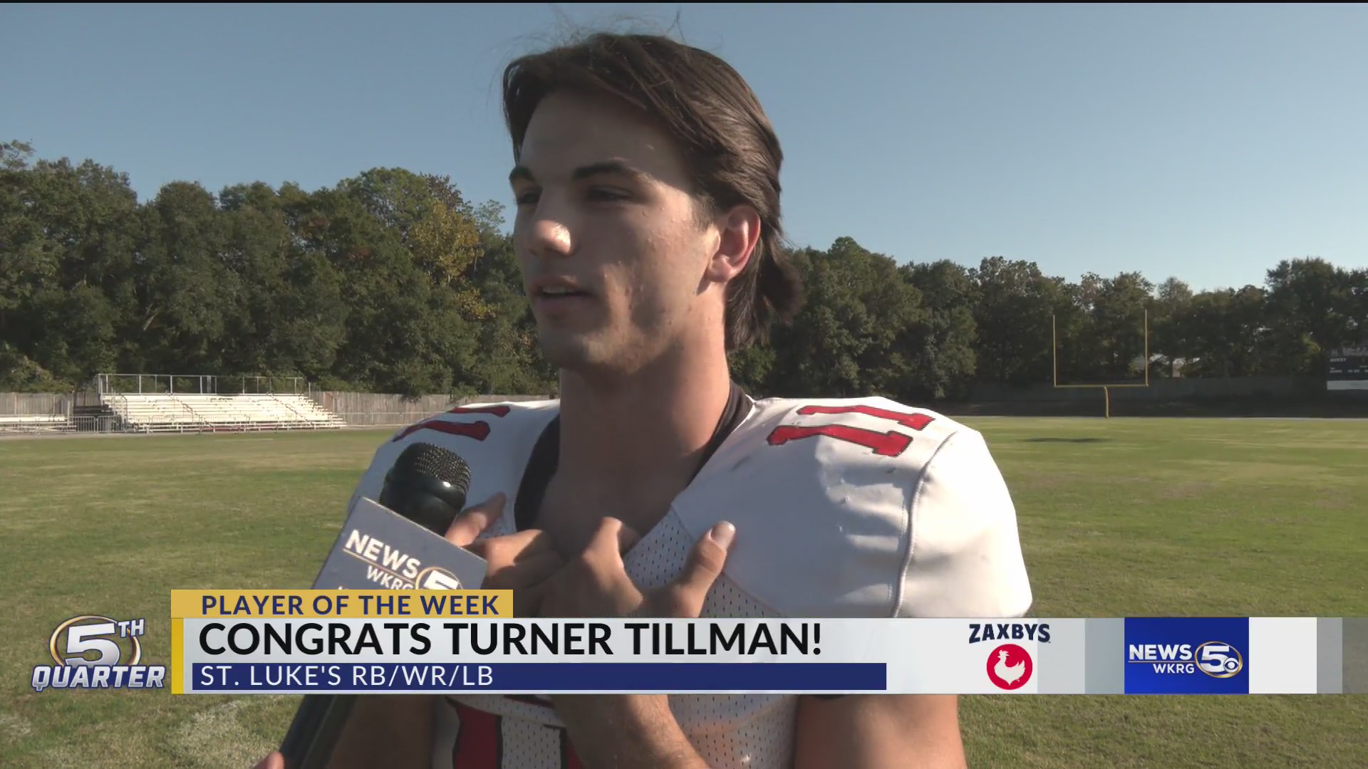 Zaxby’s Player of the Week: Turner Tillman, St. Luke’s ATH – WKRG News 5