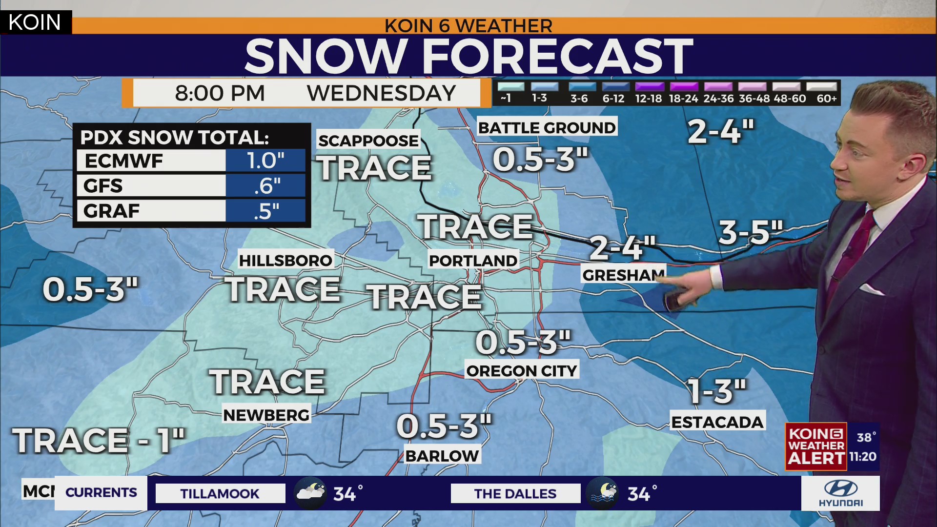 Winter weather Wednesday for Portland – KOIN.com