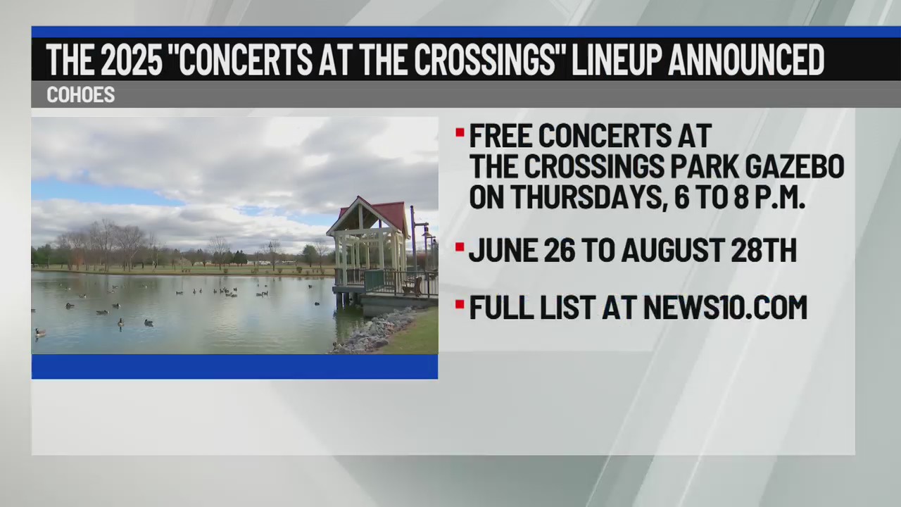 The 2025 ‘Concerts at the Crossings’ lineup announced – NEWS10 ABC