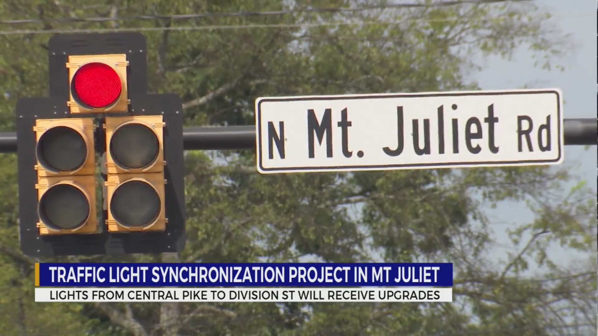 Traffic light synchronization project in Mt. Juliet – WKRN News 2