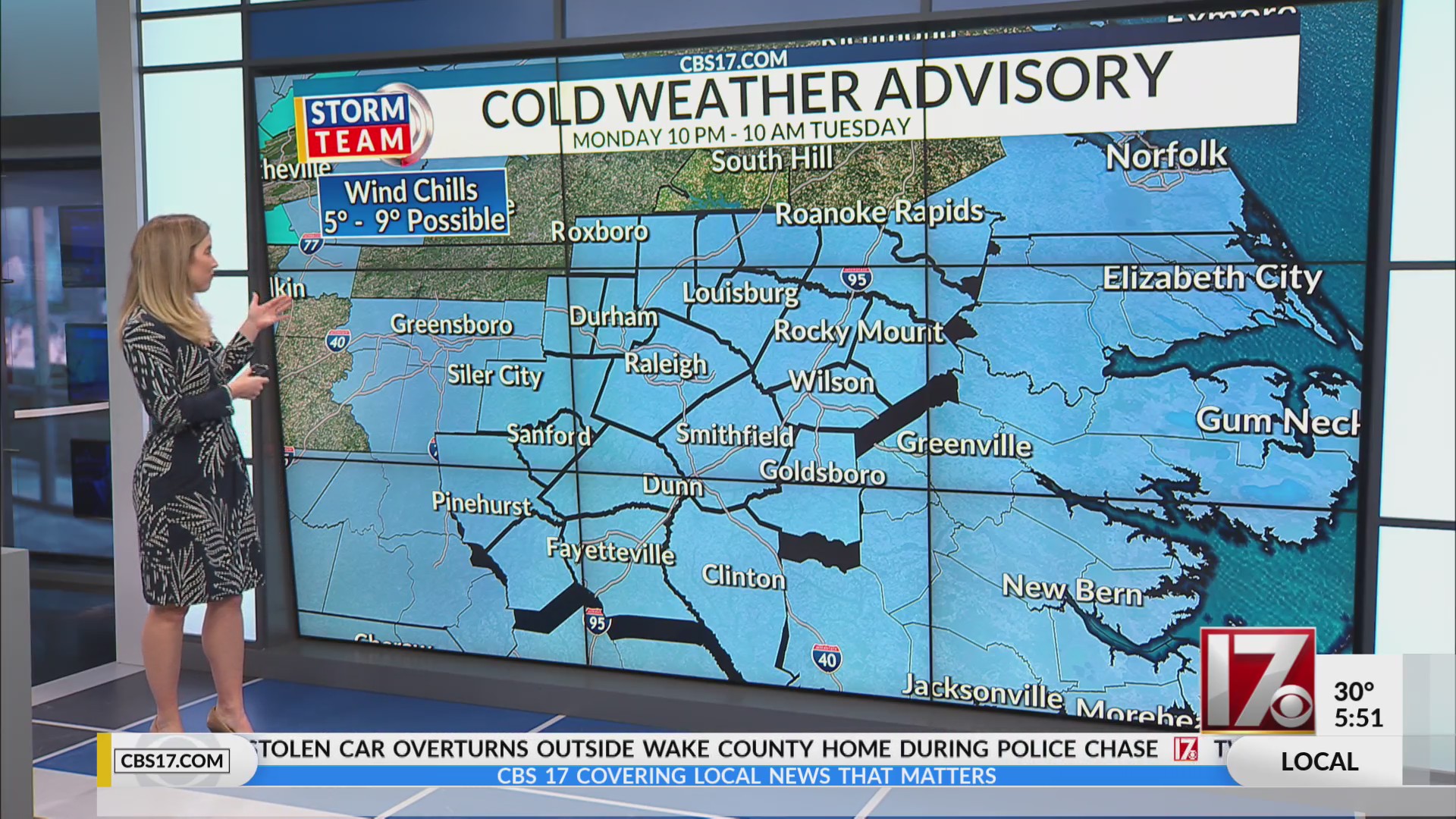 Cold weather advisory issued Monday night, snow possible Tuesday ...