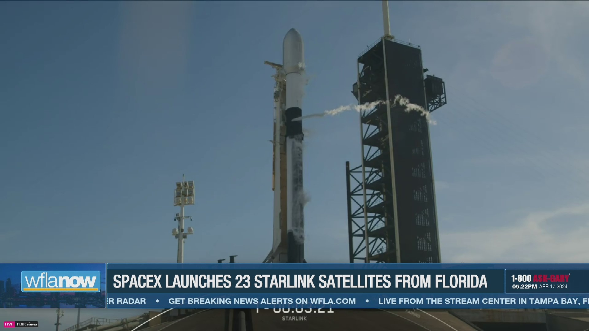 23 Starlink satellites launched by SpaceX Kennedy Space Center in ...