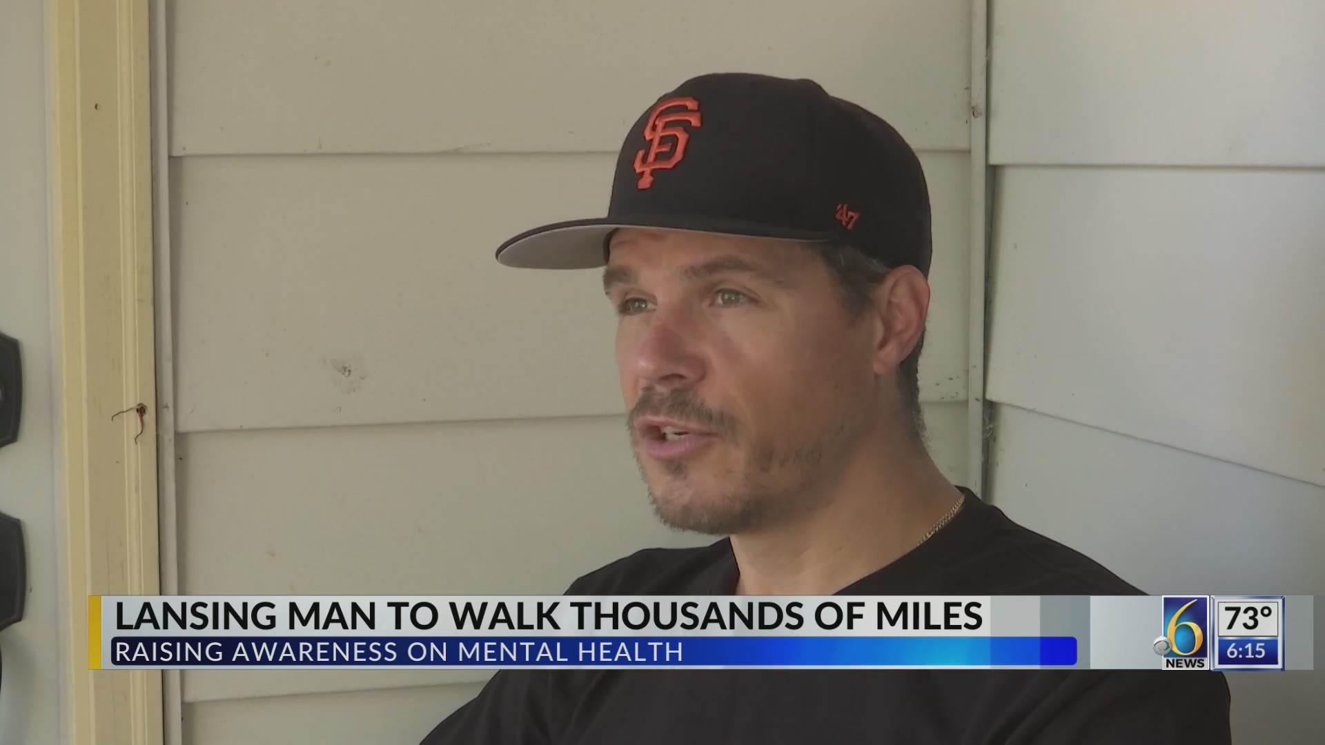 Lansing man to walk thousands of miles for Mental Health – WLNS 6 News