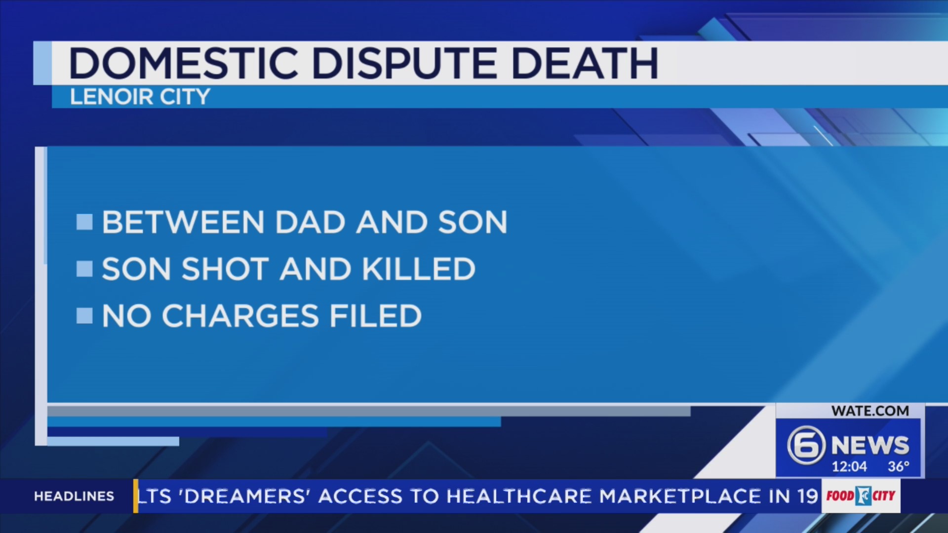 Domestic dispute death investigation underway – WATE 6 On Your Side