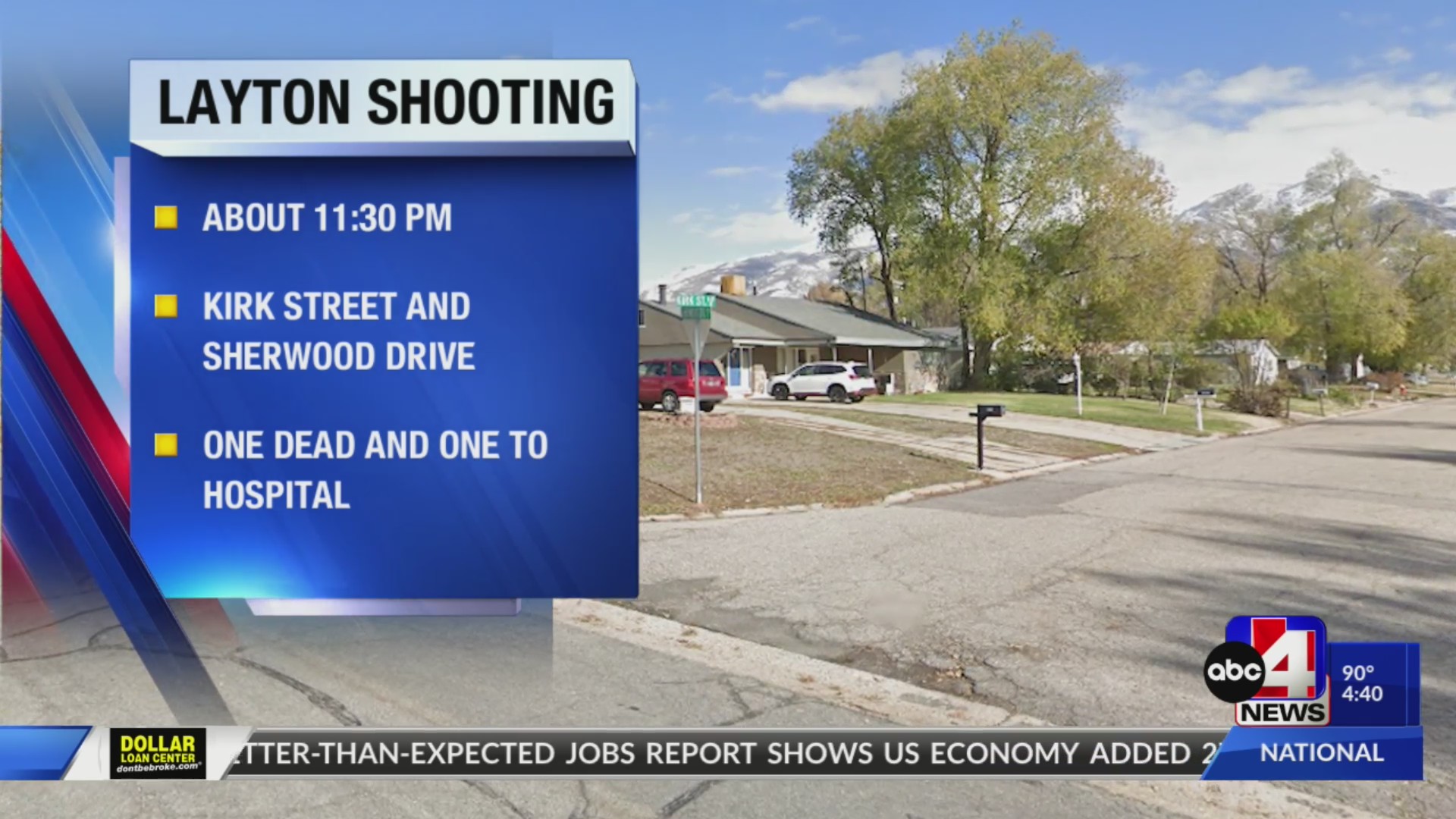 One dead, one hospitalized in Layton shooting – ABC4 Utah